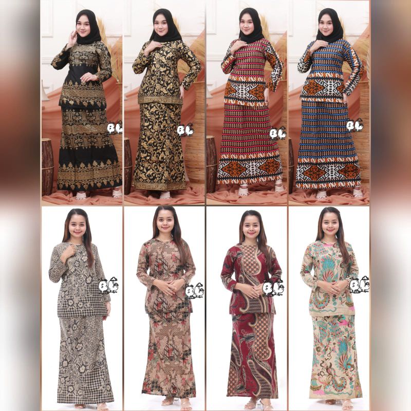 Java ART - LATEST MALAY WOMEN'S KURUNG BAJU MODERN WOMEN'S BATIK SET ...