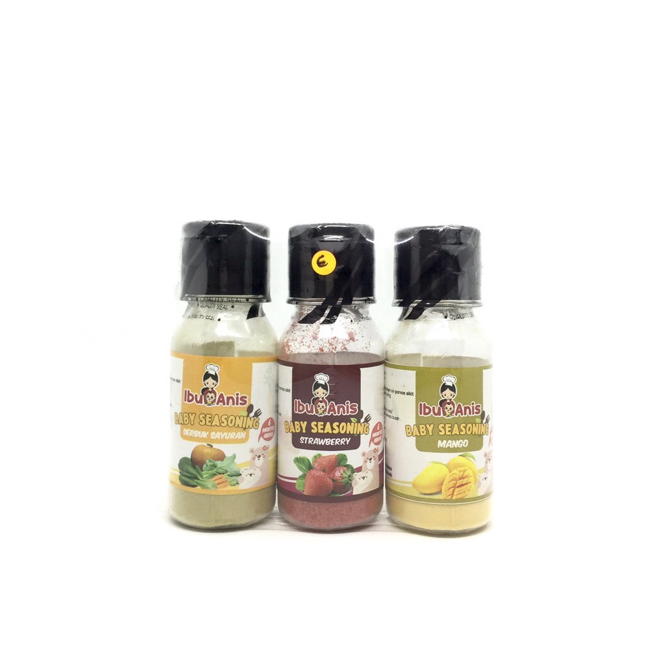 IBU ANIS 3 in 1 Vege & Fruit Set E (Mix Vege 20g + Strawberry 20g ...