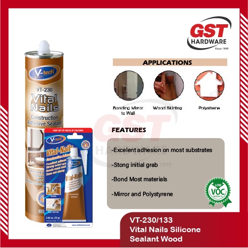 VT 230 Silicone Sealant Silicone Glue Gam Silikon Vital Nails Sealant ...
