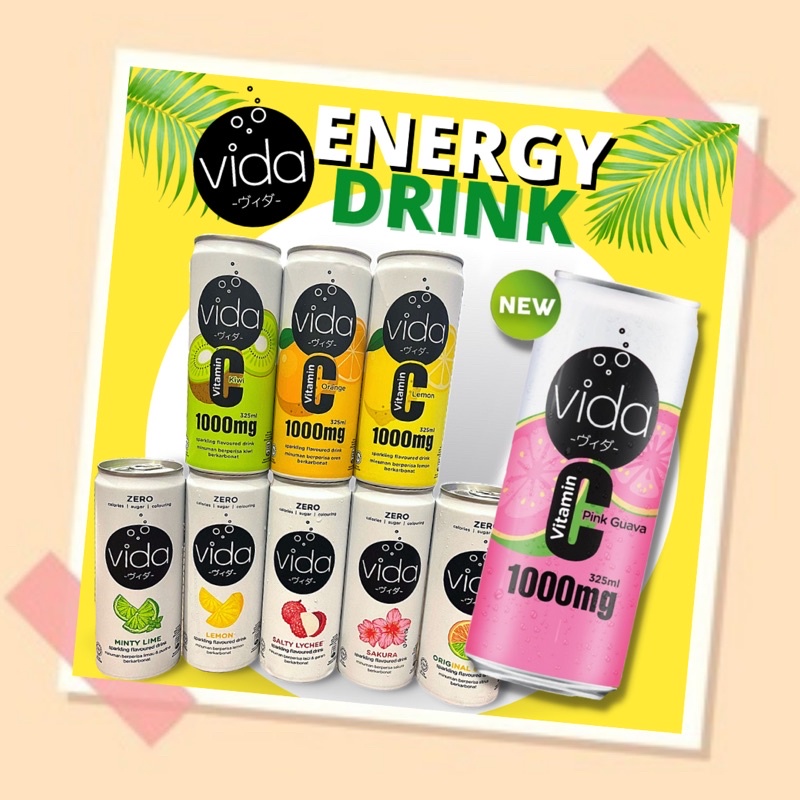 Vida C / Vida C Zero Sugar ALL FLAVORS [READY STOCK] 325ml Sport Drinks ...