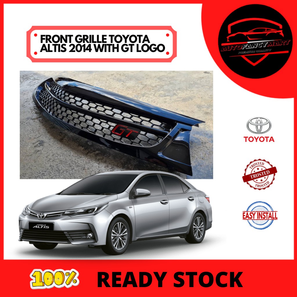 Front Grill GT Toyota Altis 2014 2015 2016 - With GT Logo | Shopee Malaysia
