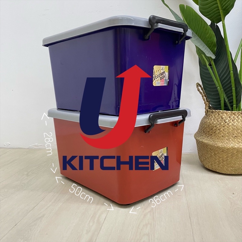 Applelady Storage Box With Wheels 38 Litres / Kotak Simpanan Roda ...