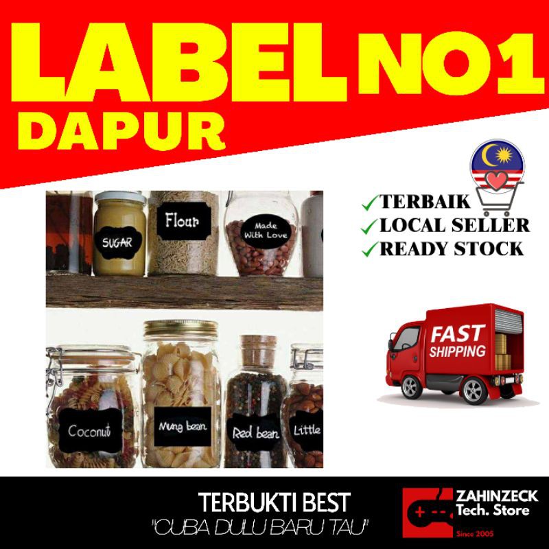 KITCHEN LABEL STICKER MALAY Bahasa Melayu Label Dapur 🇲🇾 MALAYSIA Ready ...