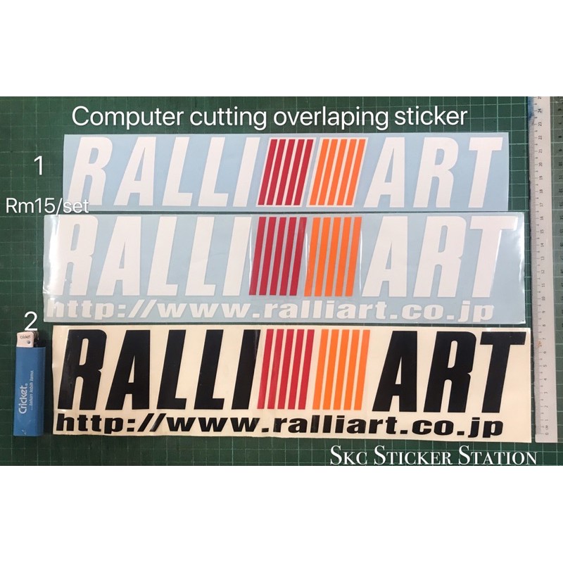 Ralliart/Ralliart.co.jp (30cm panjang) Sticker Cutting Designs # ...
