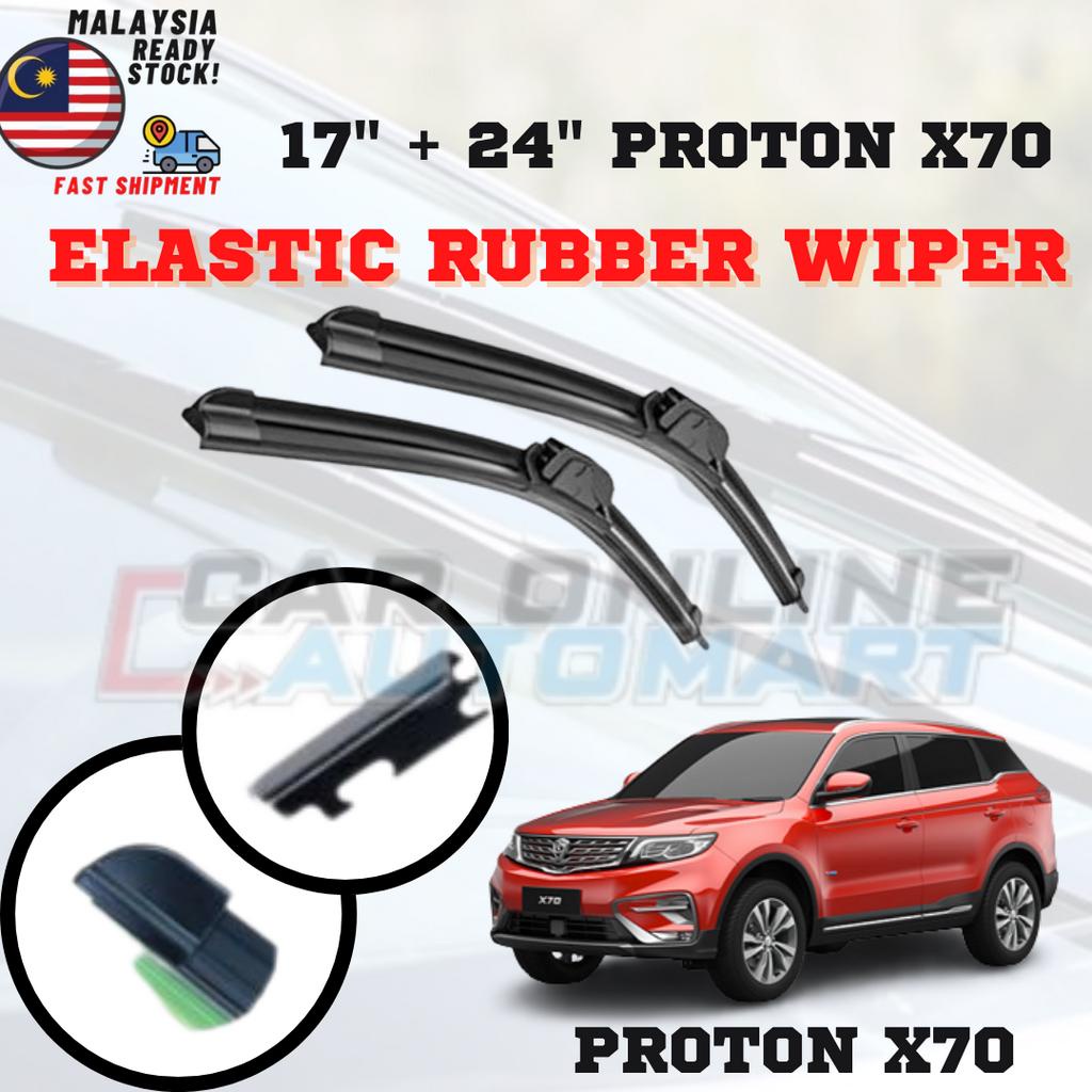 FOR PROTON X70 ~ Soft Elastic Rubber Wiper High Grade Genuine CLEAR ...