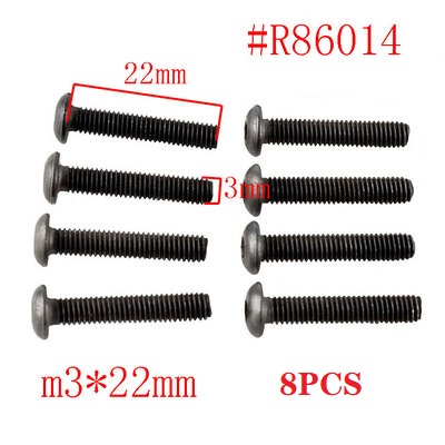 RC M2 M2.5 M3 M4 Button/Flat/Round/Column Head Hex Screws Nuts Metal ...