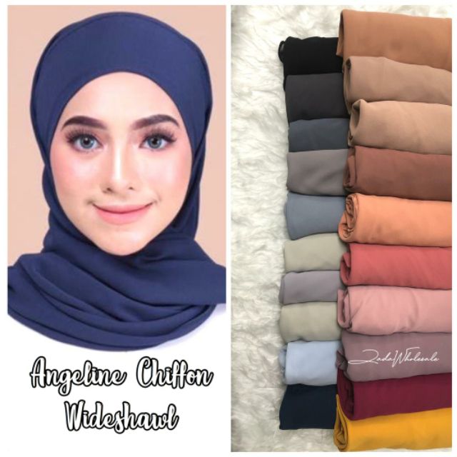 Shawl malas chiffon (shawl 2 saat) | Shopee Malaysia