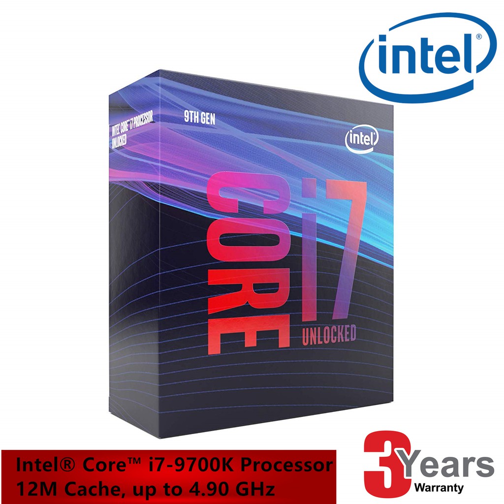 Intel® Core i7-9700K Processor 12M Cache, up to 4.90 GHz | Shopee Malaysia