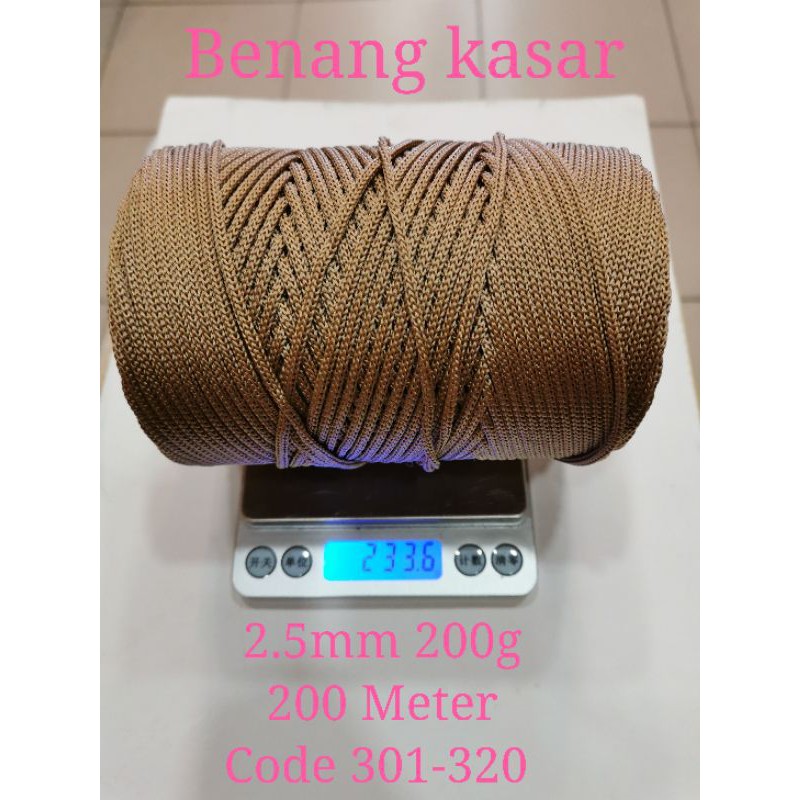 Benang pp Nylon Kait Beg Crochet Yarns Benang Kasar (2.5mm) Ready Stock ...