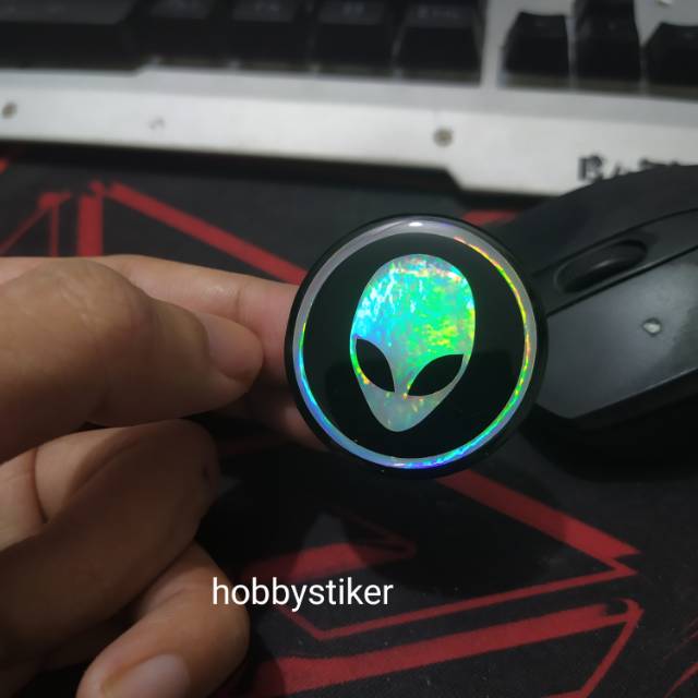 Embossed emblem alienware Sticker For laptop pc Computer | Shopee Malaysia