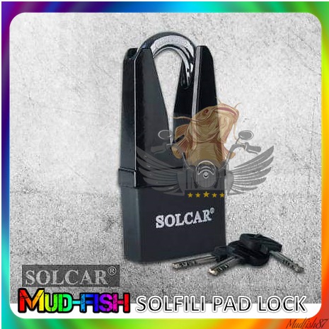 SOLFILI PAD LOCK 12120 SOLCAR (BLACK) | Shopee Malaysia