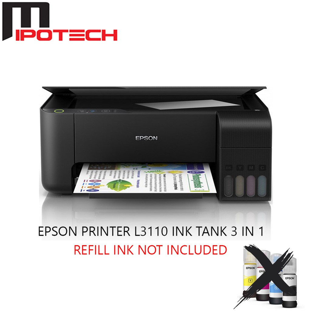 Epson Inkjet L3110 3 IN 1 Printer (PRINTER ONLY, INK ALSO AVAILABLE ...