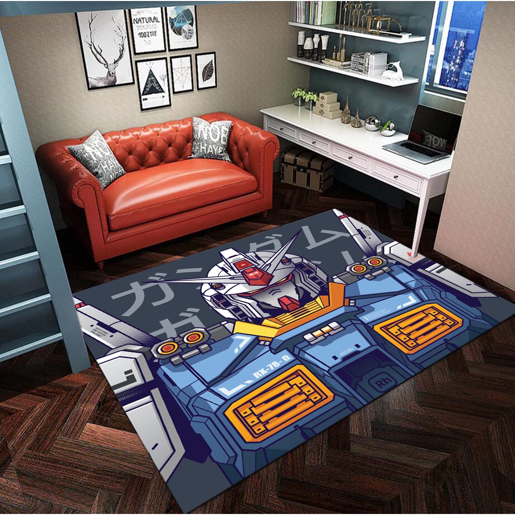 [READY STOCK!!] GAMING ROOM CARPET RUG FLOOR MAT GUNDAM DESIGN 120CM X ...