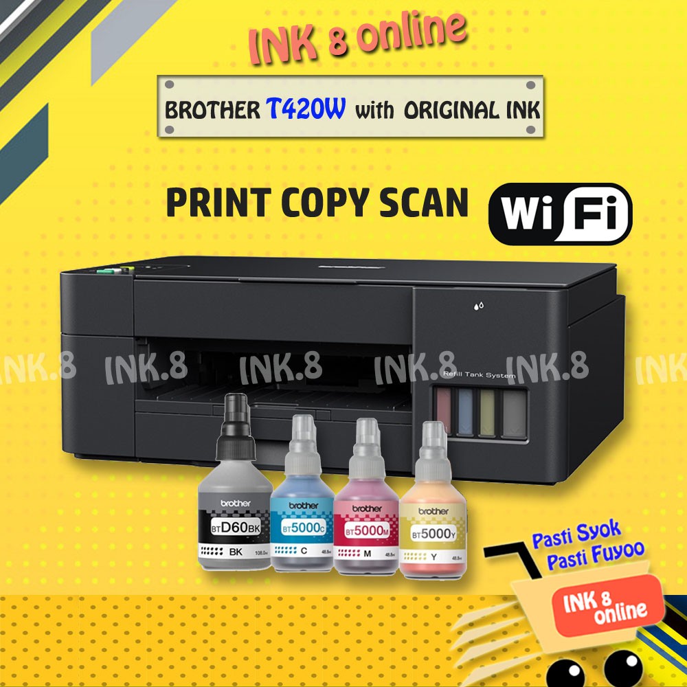 BROTHER DCP T420 WIFI INKTANK PRINTER (PRINT COPY SCAN) | Shopee Malaysia