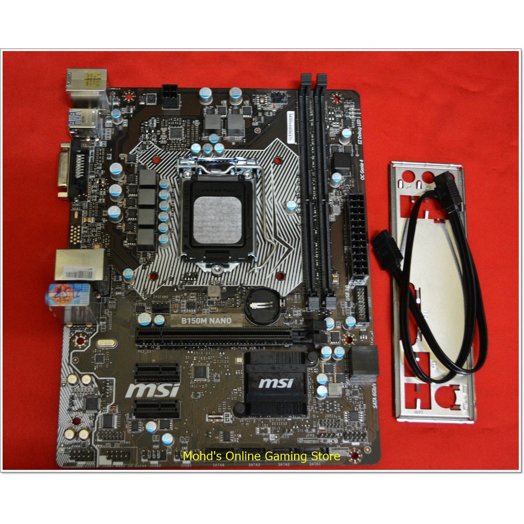 MSI B150M NANO mATX Socket 1151 Motherboard NEAR NEW! | Shopee Malaysia