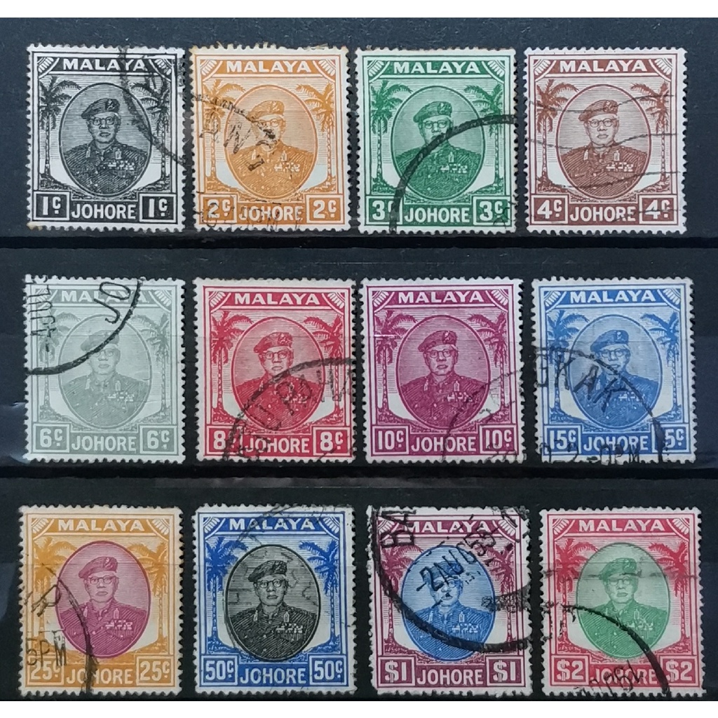 [STMV-0577] Malaya Johore/Johor 1949 Sultan Ibrahim (used) stamp/setem ...