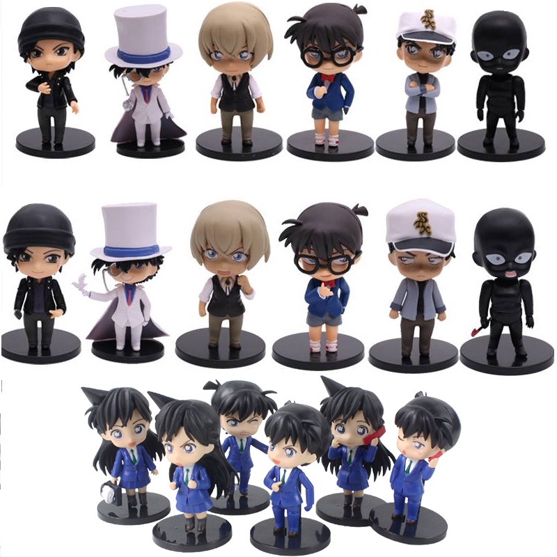 Pvc Detective Conan Figures Set Of 6 Perfect Desk Decoration Cake ...