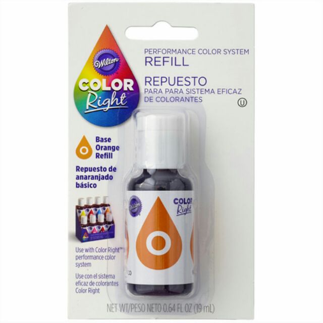 WILTON Orange Color Right Performance Color System Refill, 0.64 fl oz ...