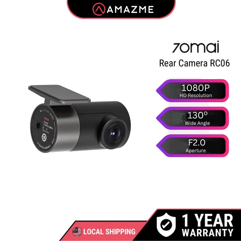 70mai RC06 Rear Camera for A800 / A800S / A500S Dashcam with Night ...