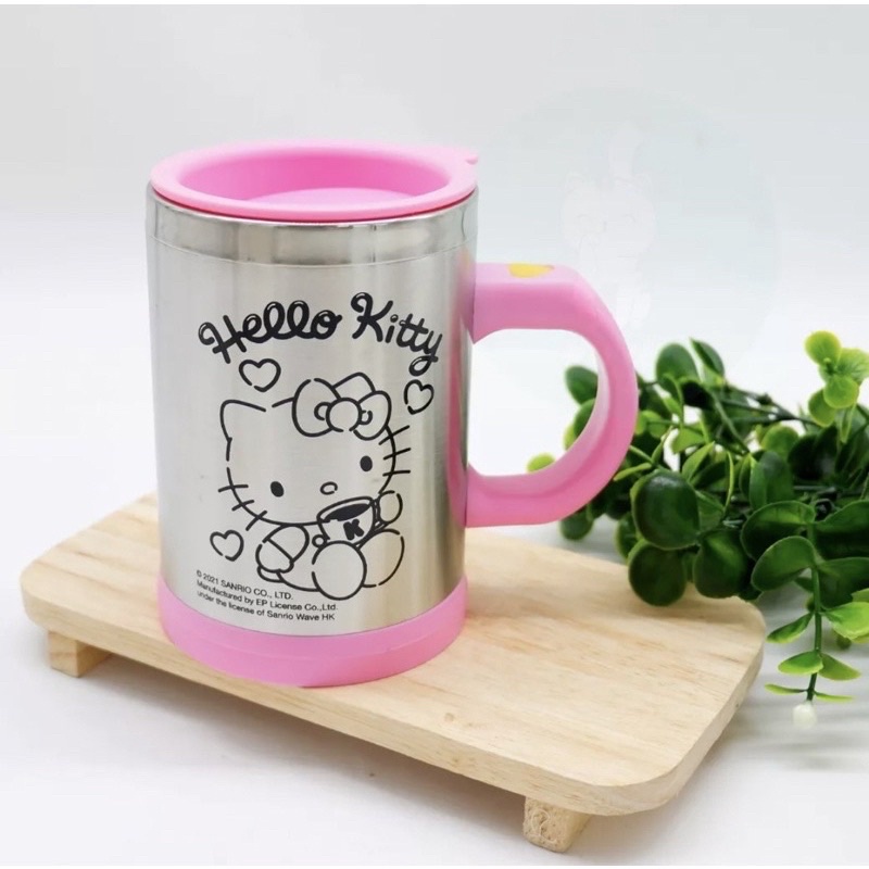 Sanrio Thailand Hello Kitty Self-Stirring Mug Stainless Steel Mug with ...