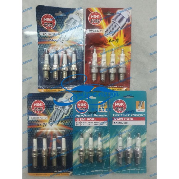NGK SPARK PLUG - KANCIL/MYVI/KENARI/KELISA/VIVA/IRIZ/PERSONA/SAGA/WAJA/WIRA/NAZA/SATRIA/MATRIX ...
