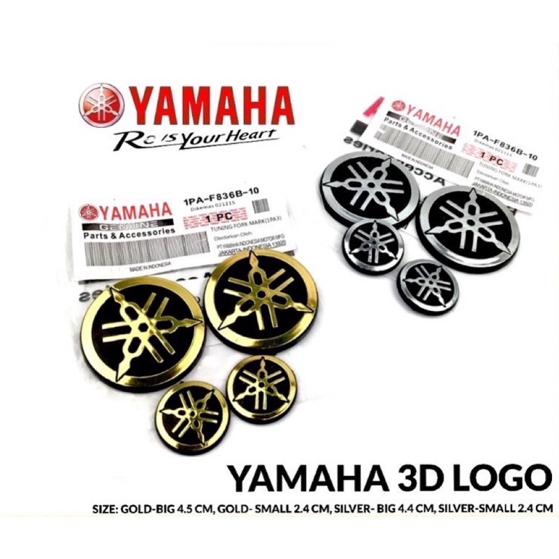 YAMAHA 3D LOGO EMBLEM Y15ZR UNIVERSAL 2 BIG 2 SMALL | Shopee Malaysia