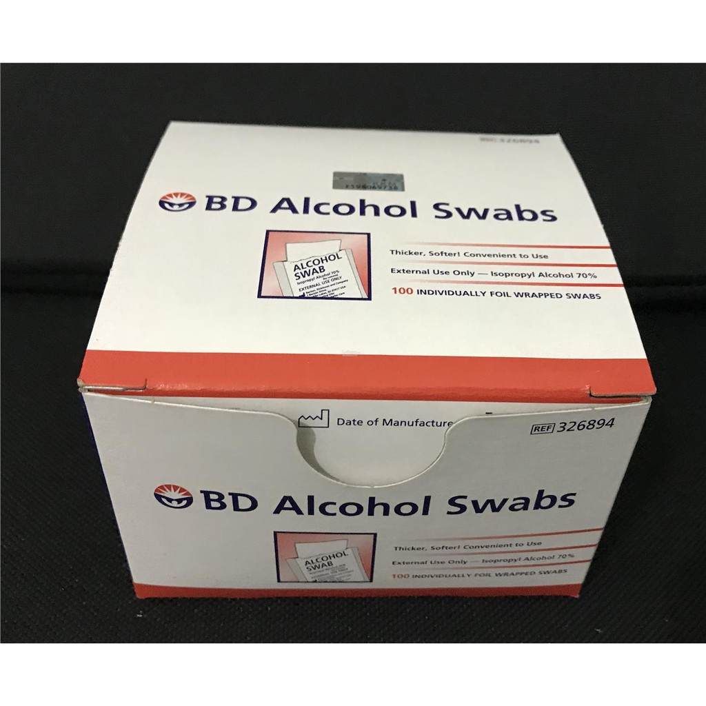 BD Alcohol Swabs (100 pcs / box) | Shopee Malaysia