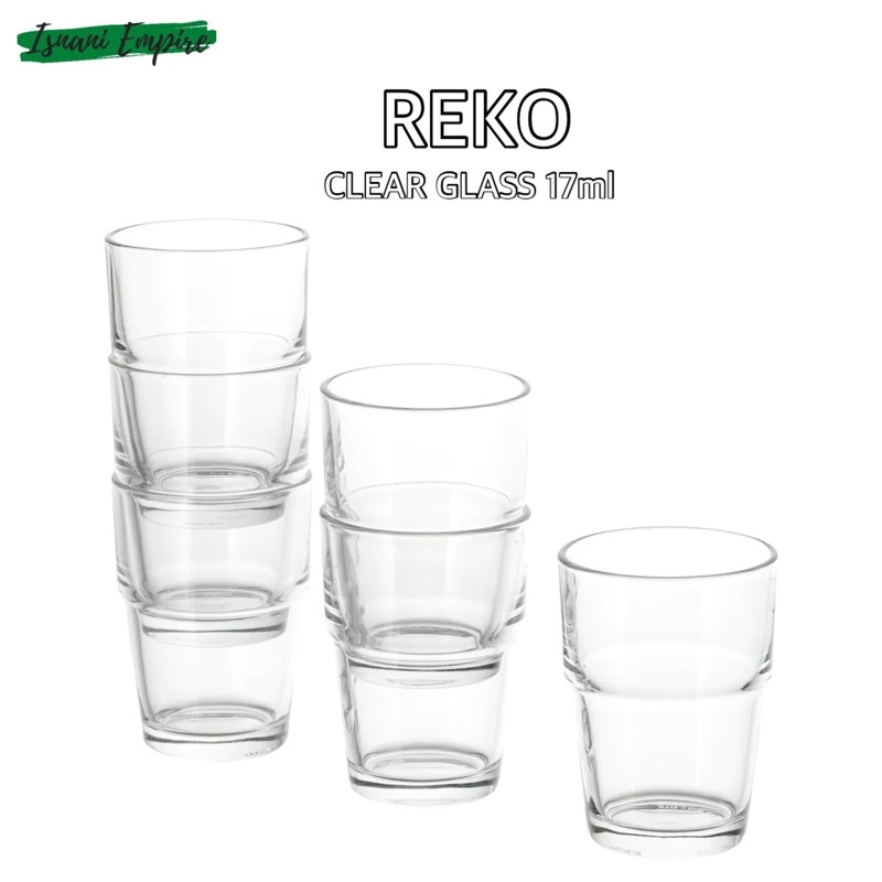 6 PCS REKO CLEAR GLASS, SET MURAH | Shopee Malaysia