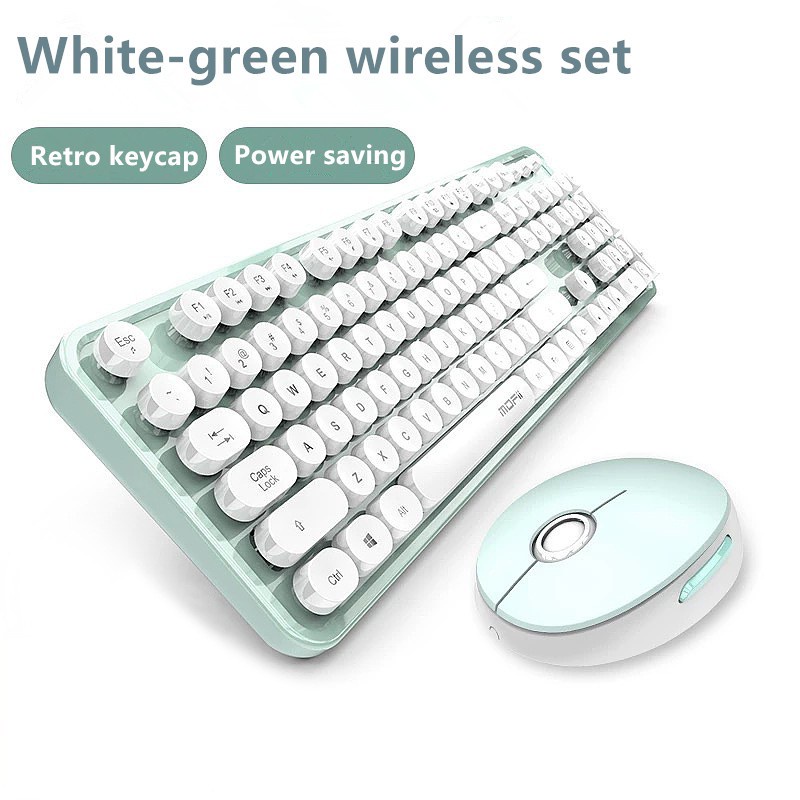 Mofii Sweet Wireless keyboard&mouse set lipstick girl punk keyboard ...