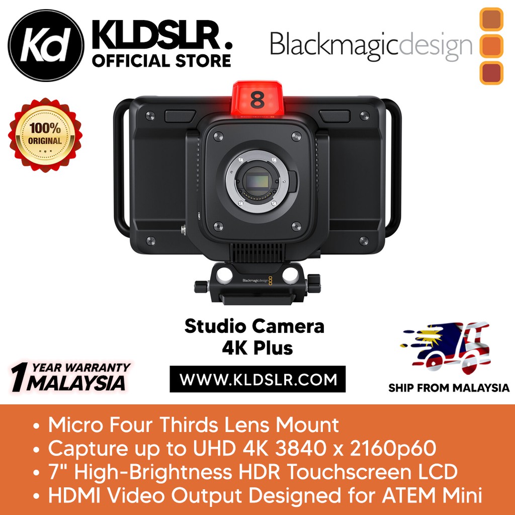 Blackmagic Design Studio Camera 4K Plus (Blackmagic Design Malaysia) | Shopee Malaysia