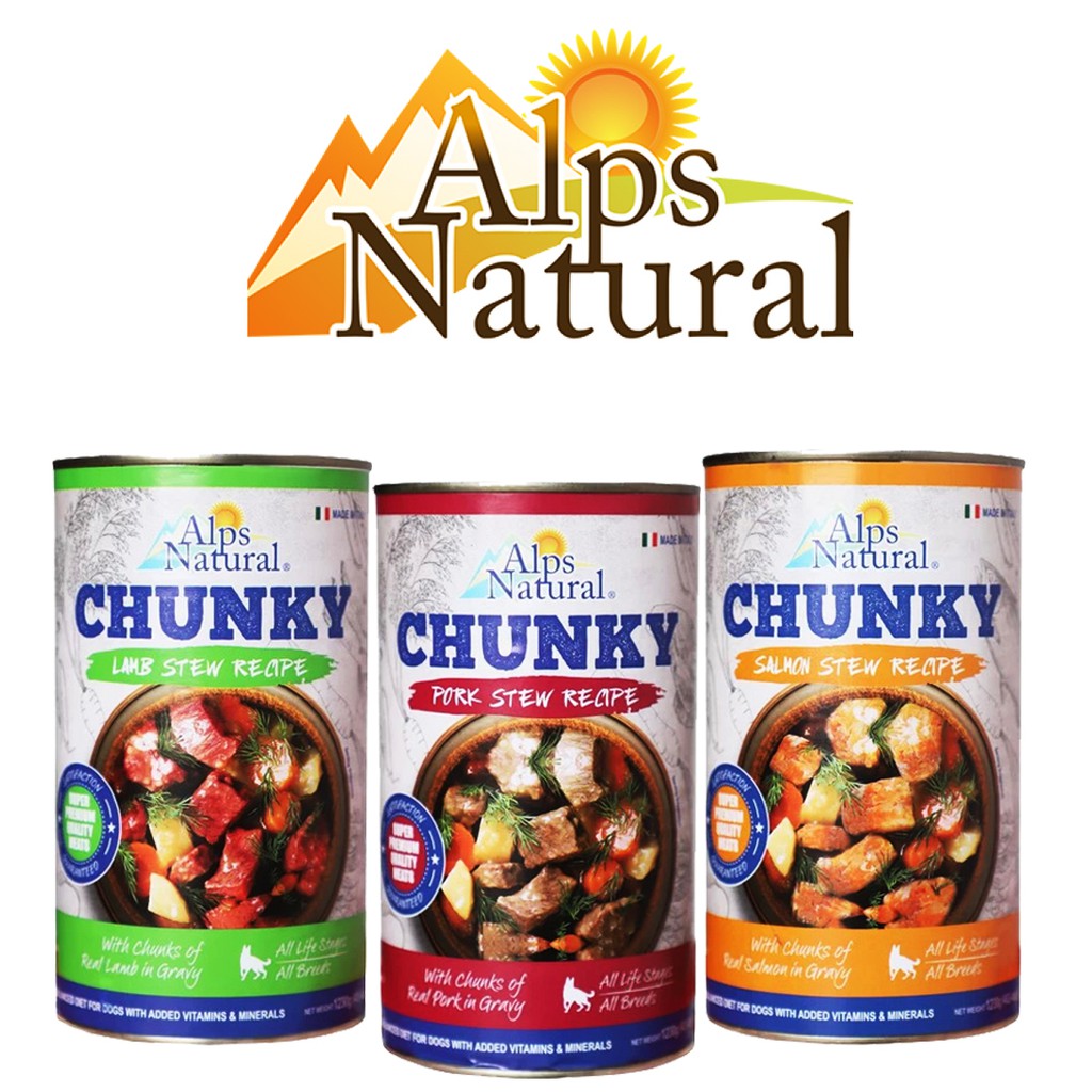Alps Natural Chunky Canned 415g X 24 cans - Dog & Puppy Food | Shopee ...