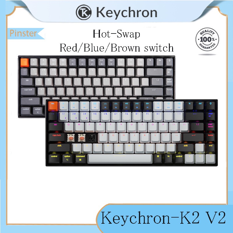 Keychron-K2 V2 mechanical keyboard RGB Bluetooth dual-mode compatible ...