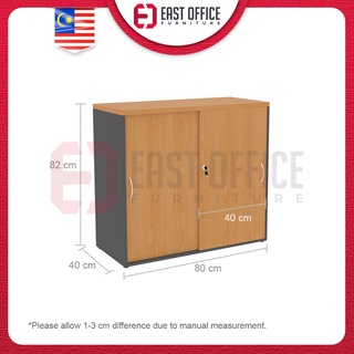 EastOffice l Office Low Sliding Door Wood Cabinet Storage l Kabinet ...
