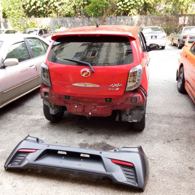 Rear bumper axia SE with reflector | Shopee Malaysia
