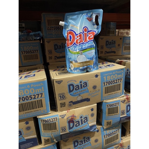 DAIA FABRIC SOFTENER 1.6L/1.4L 1 CARTON/ 6 PACK | Shopee Malaysia