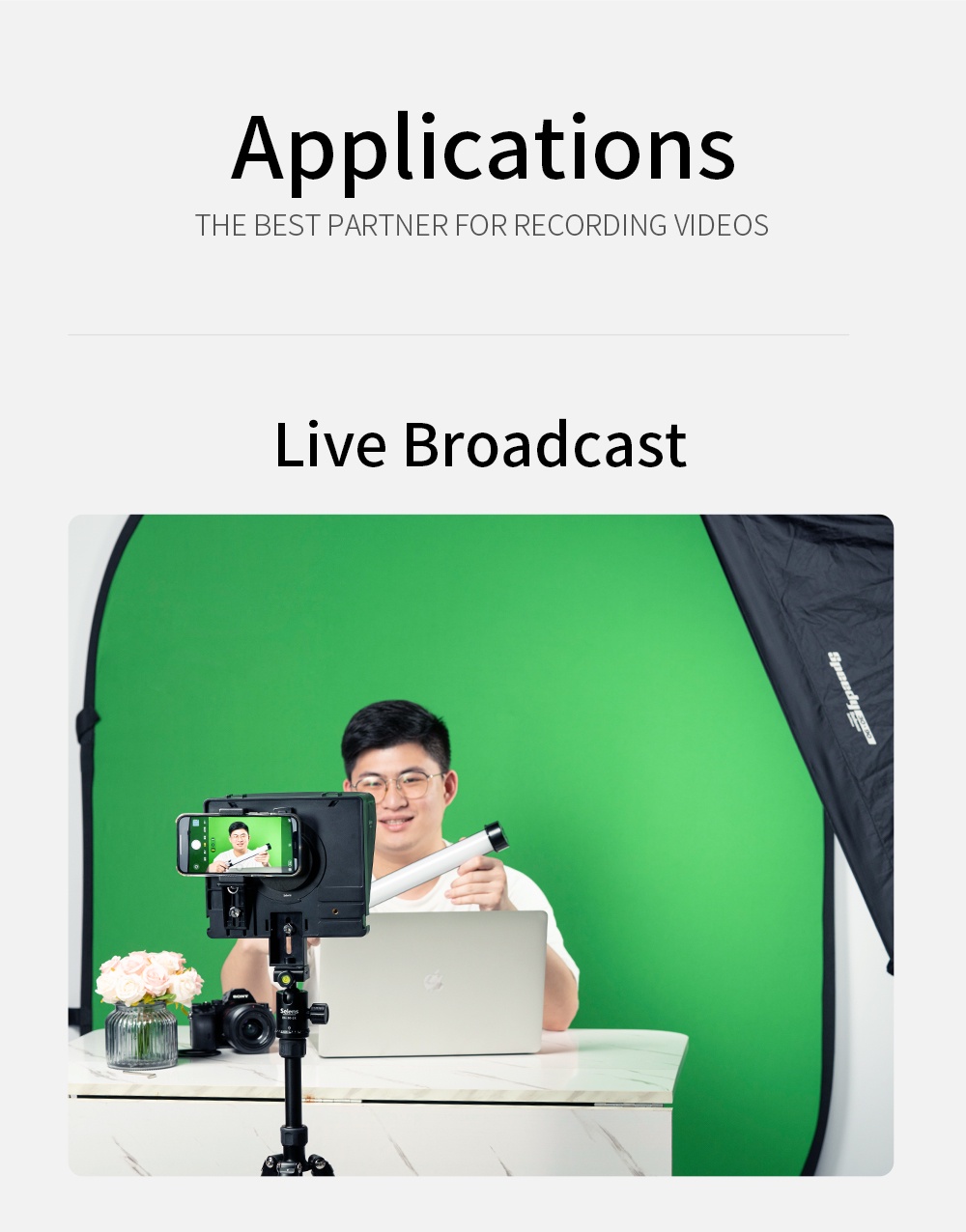 Selens Teleprompter Universal Portable Prompter with Remote Control ...