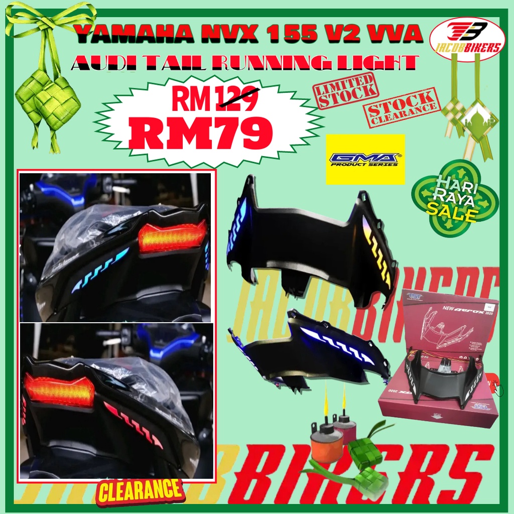 YAMAHA NVX 155 V2 VVA AEROX 2020 JPA TAIL LAMP RUNNING LED LIGHT ...