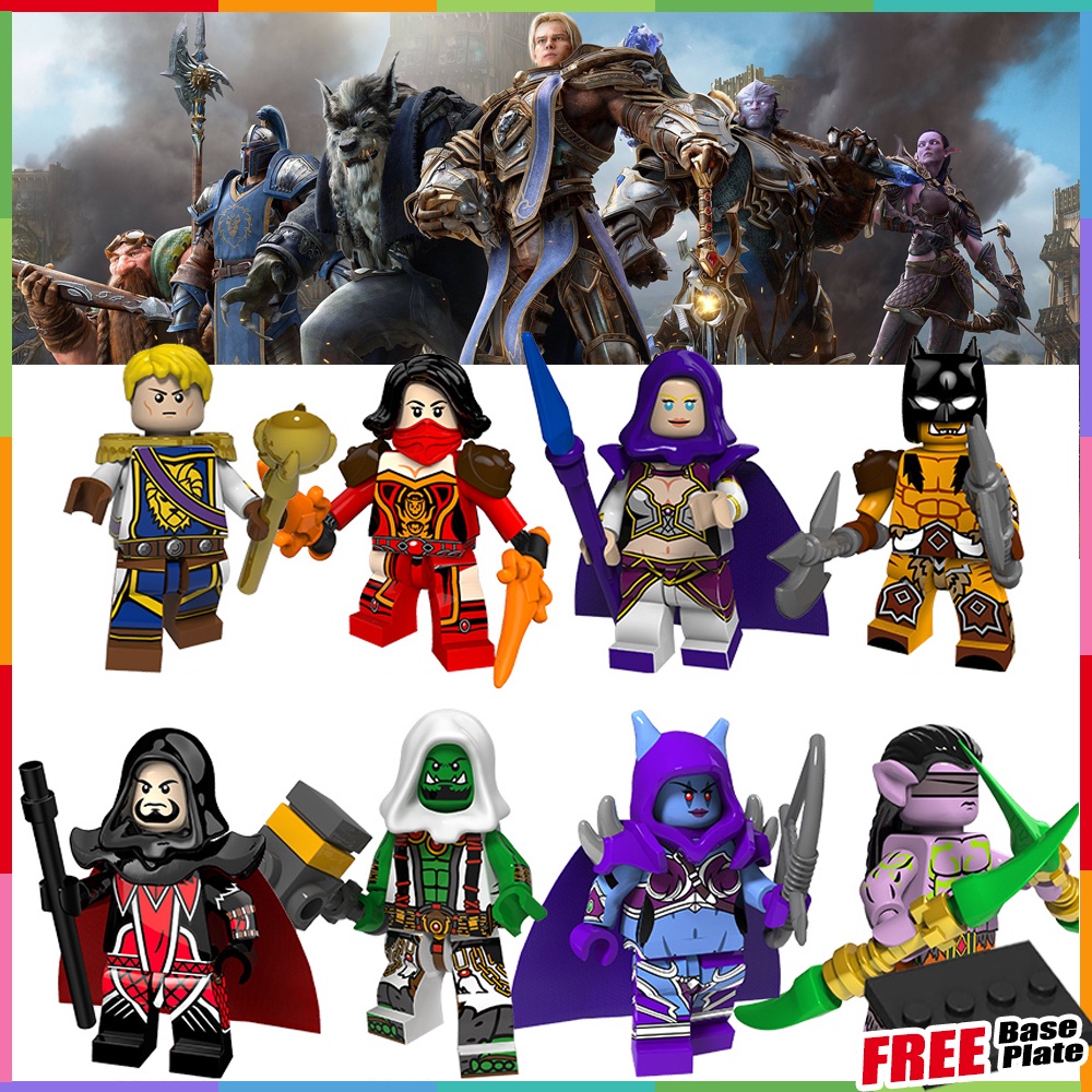 World of Warcraft Minifigures Anduin Wrynn Vanessa Jaina Rexxar Remar ...