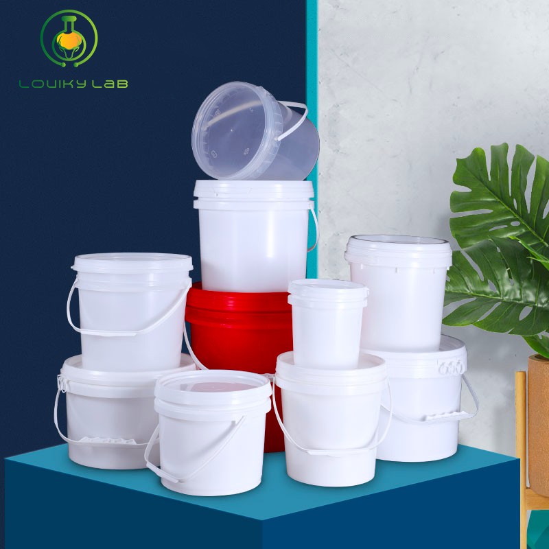1L 2L 3L 5L Plastic Food Grade PP Round Bucket with Lid & Handle ...