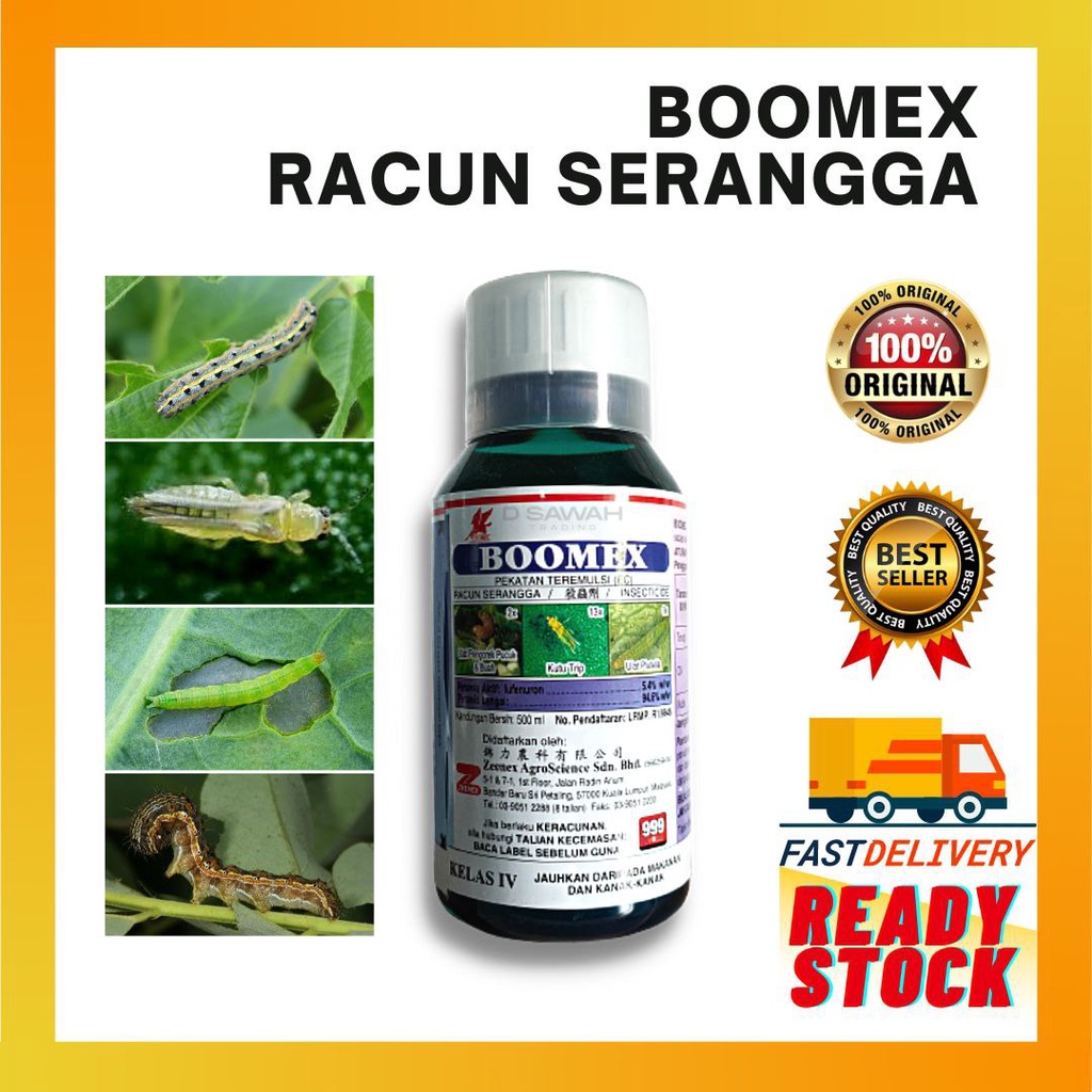 Racun Serangga BOOMEX 500ml Racun Ulat Pengorek Buah Trip Insecticide | Shopee Malaysia