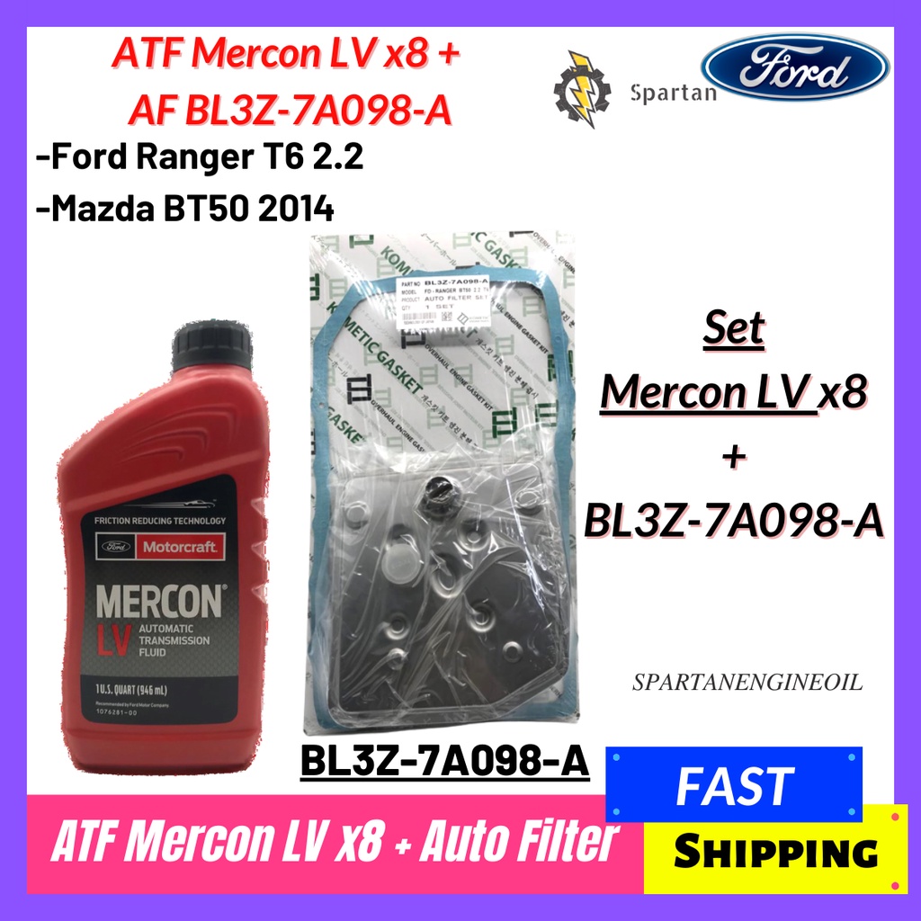Ford Motorcraft Mercon LV ATF 946ML Ford Ranger T6 2.2 & Mazda BT50 ...