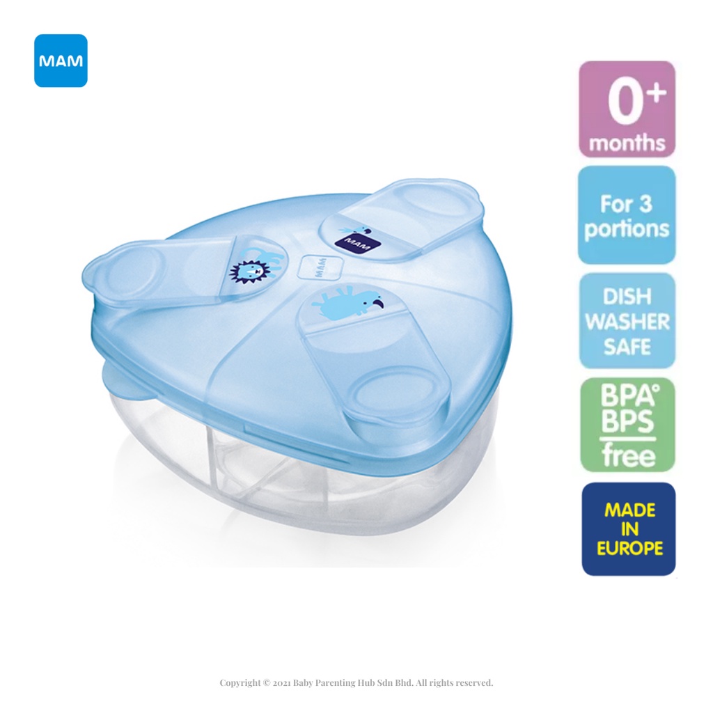 MAM Milk Powder Dispenser 40 grams per portion / 3 portions | Shopee ...