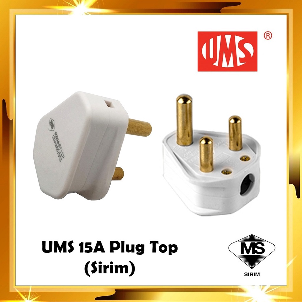 UMS 15A Plug Top (SIRIM) Kepala Plug 15A | Shopee Malaysia