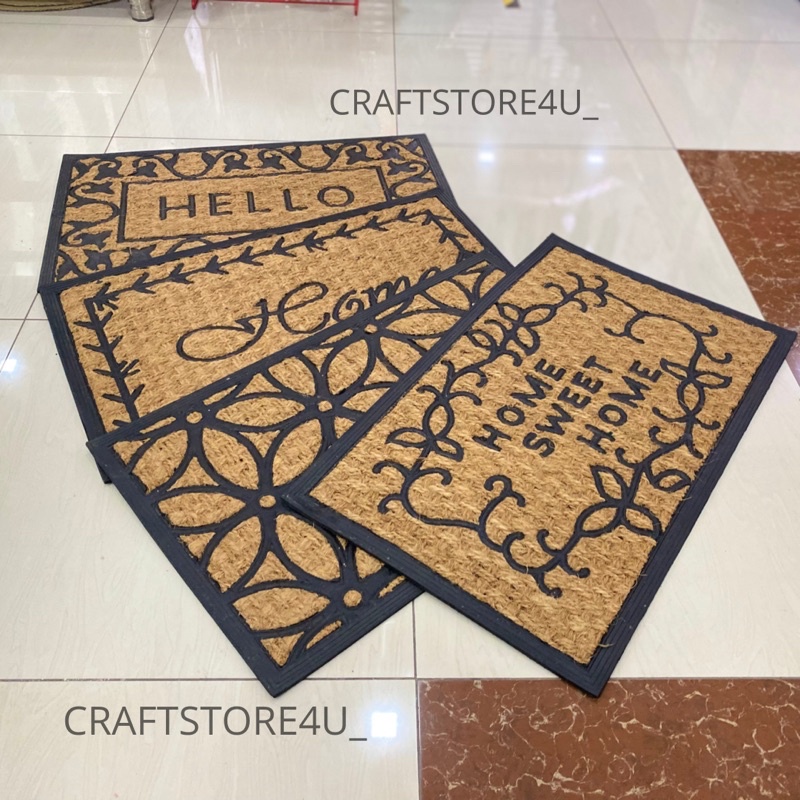 Coconut Husk Foot Rugs //Alas Kaki Sabut Kelapa | Shopee Malaysia