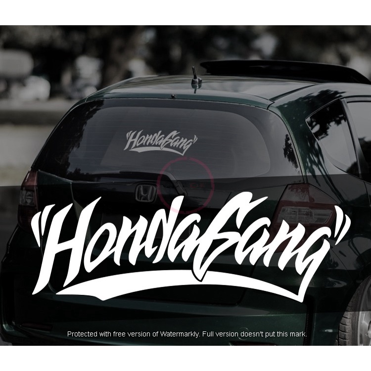 CFS221 Honda Gang Stiker Sticker Vinyl Decal Stripes Cermin Depan ...
