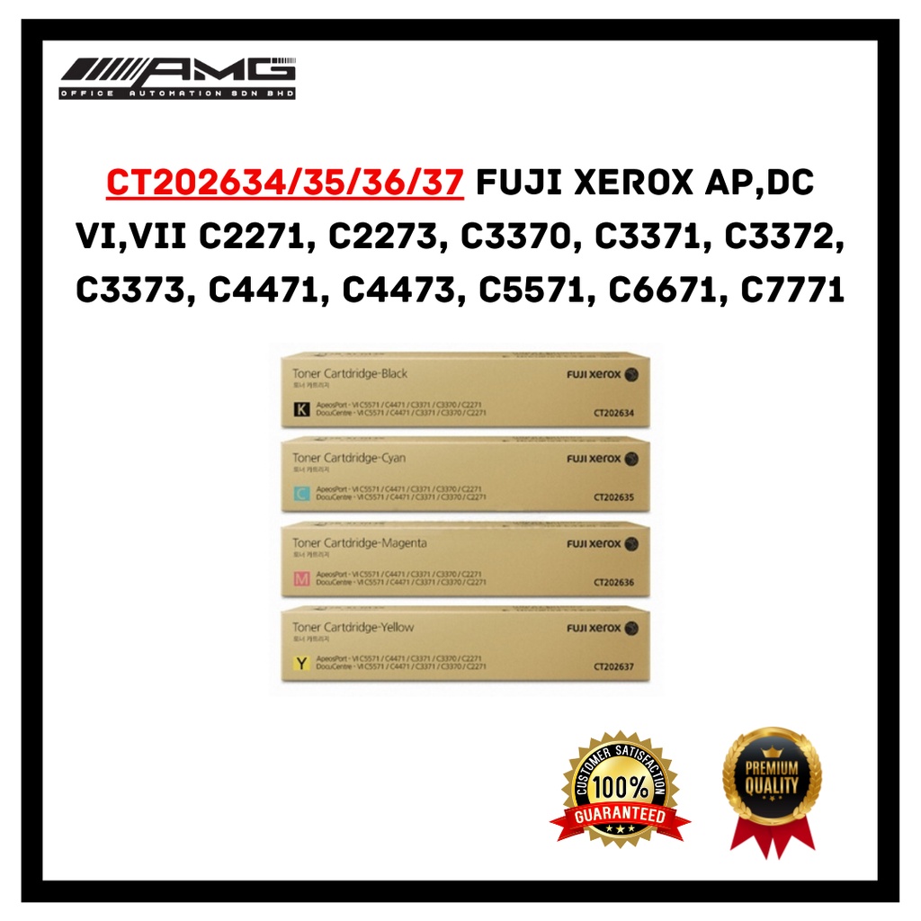 Fuji Xerox CT202634/35/36/37 AP,DC VI,VII C2271, C2273, C3370, C3371 ...