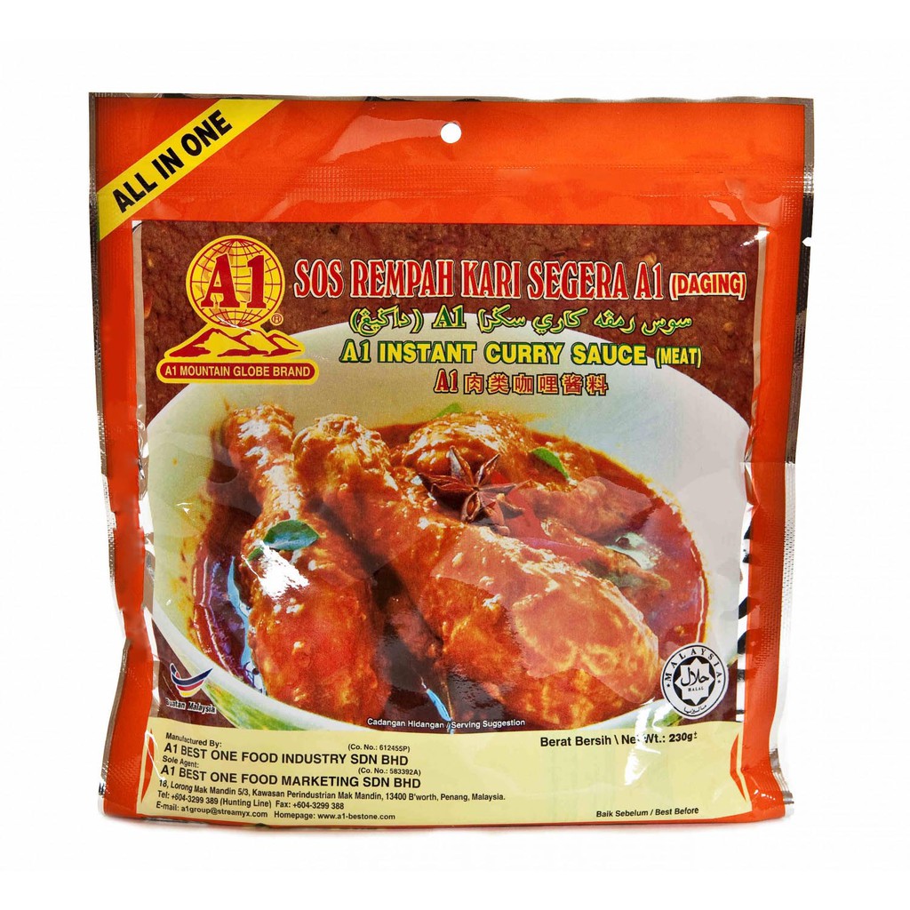 A1 Instant Curry Sauce (Meat) Sos Rempah Kari Segera A1 (Daging) A1肉类咖喱 ...