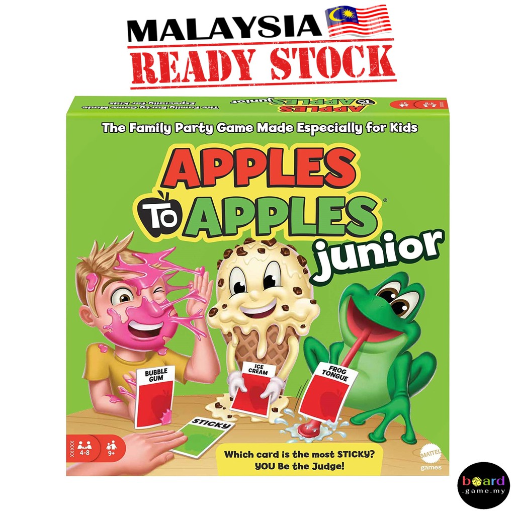 Ready Stock Original USA Mattel Apples to Apples Junior Party Card Game ...