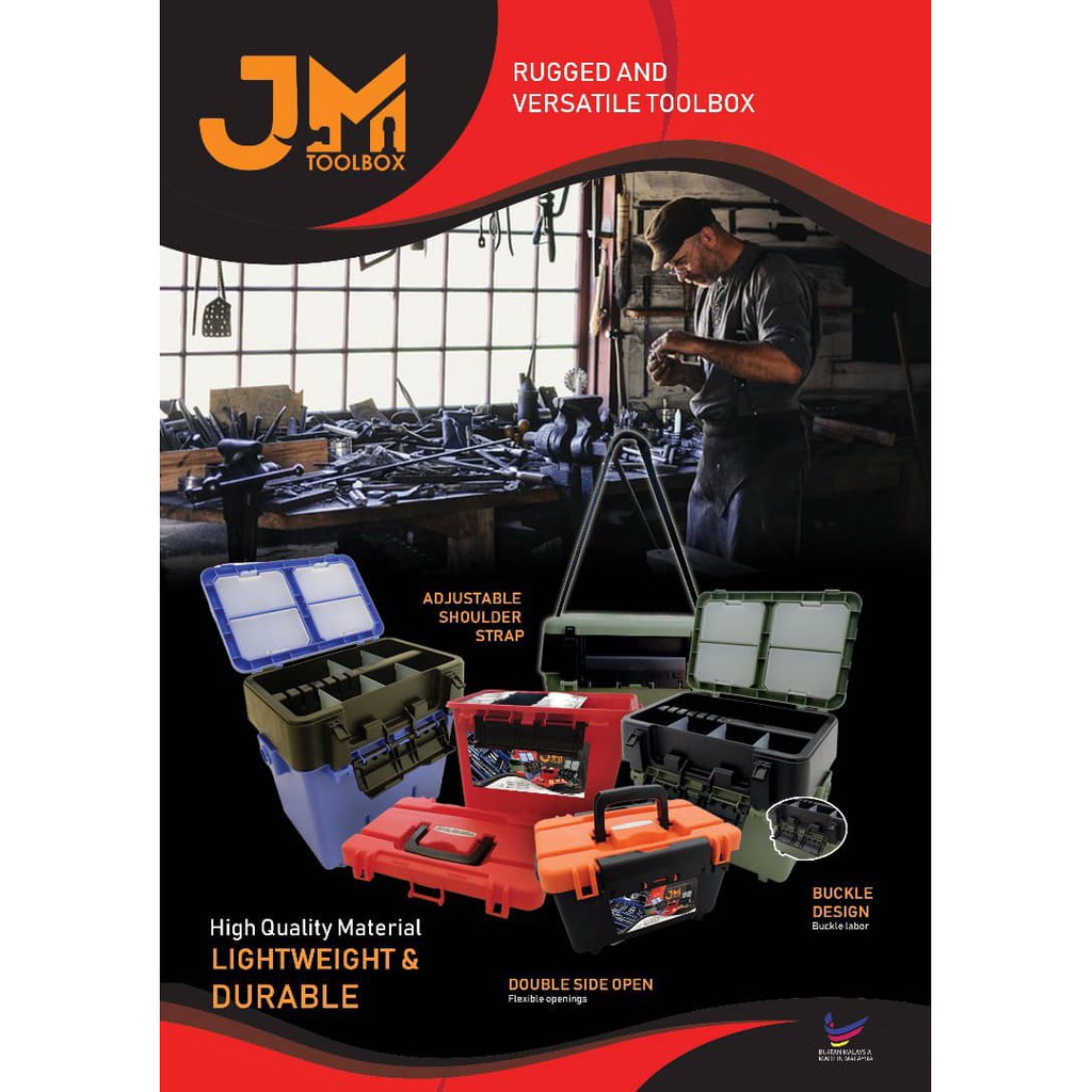 JM Tool Box JBX-2627/JBX-2628/JBX-3627/JBX-3628 - Multipurpose Plastic ...