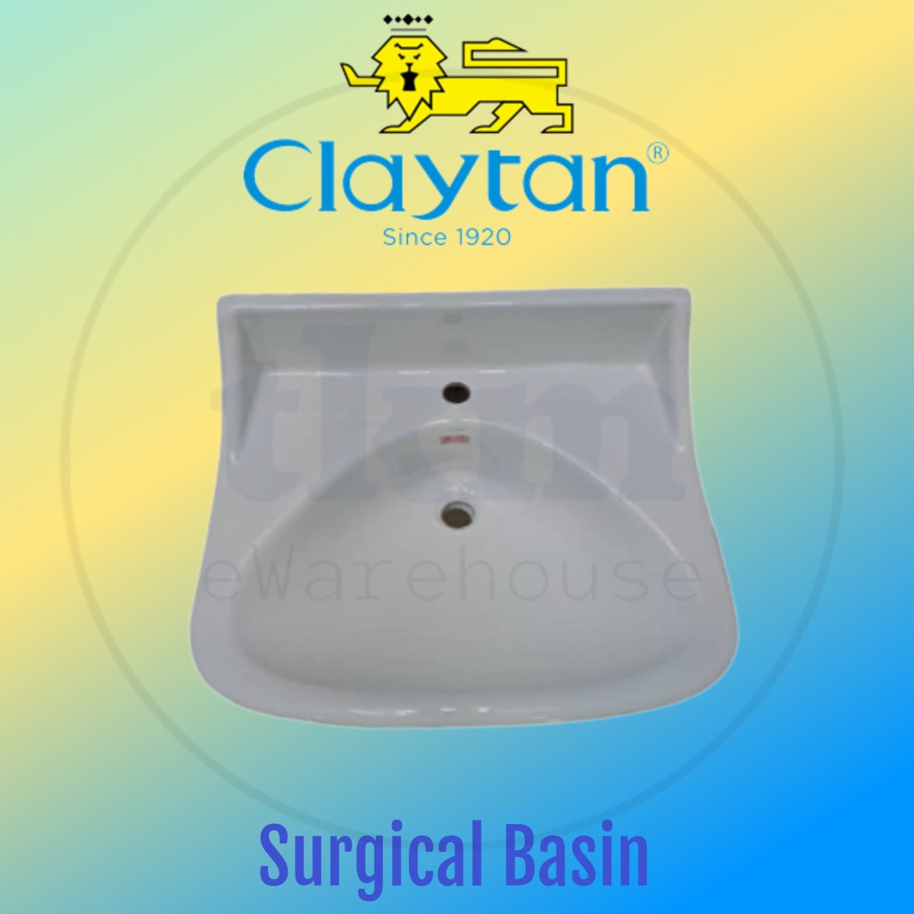 CLAYTAN CARE WALL HUNG SURGICAL BASIN / CERAMIC BASIN / MEDICAL BASIN ...
